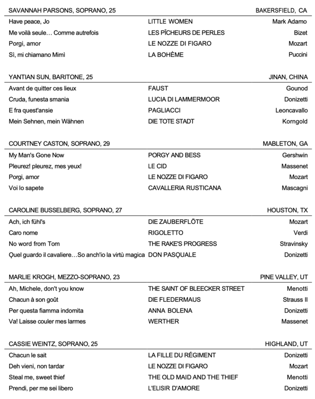 Schedule-of-Singers